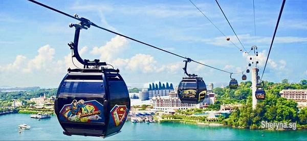 Cable Car Sentosa line ticket Universal Studios Adventure cove water ...